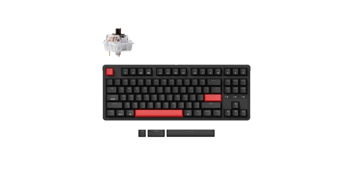 Gaming Πληκτρολόγιο Ενσύρματο Keychron C3 Pro (C3P-A3) QMK/VIA ...
